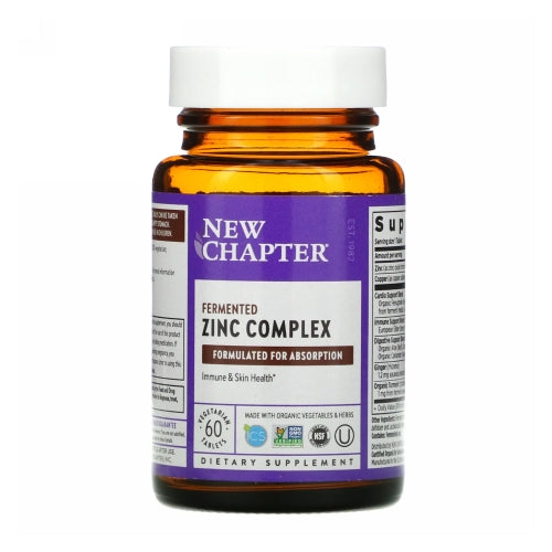 Buy Zinc Food Complex 60 Tabs By New Chapter | Herbspro.com